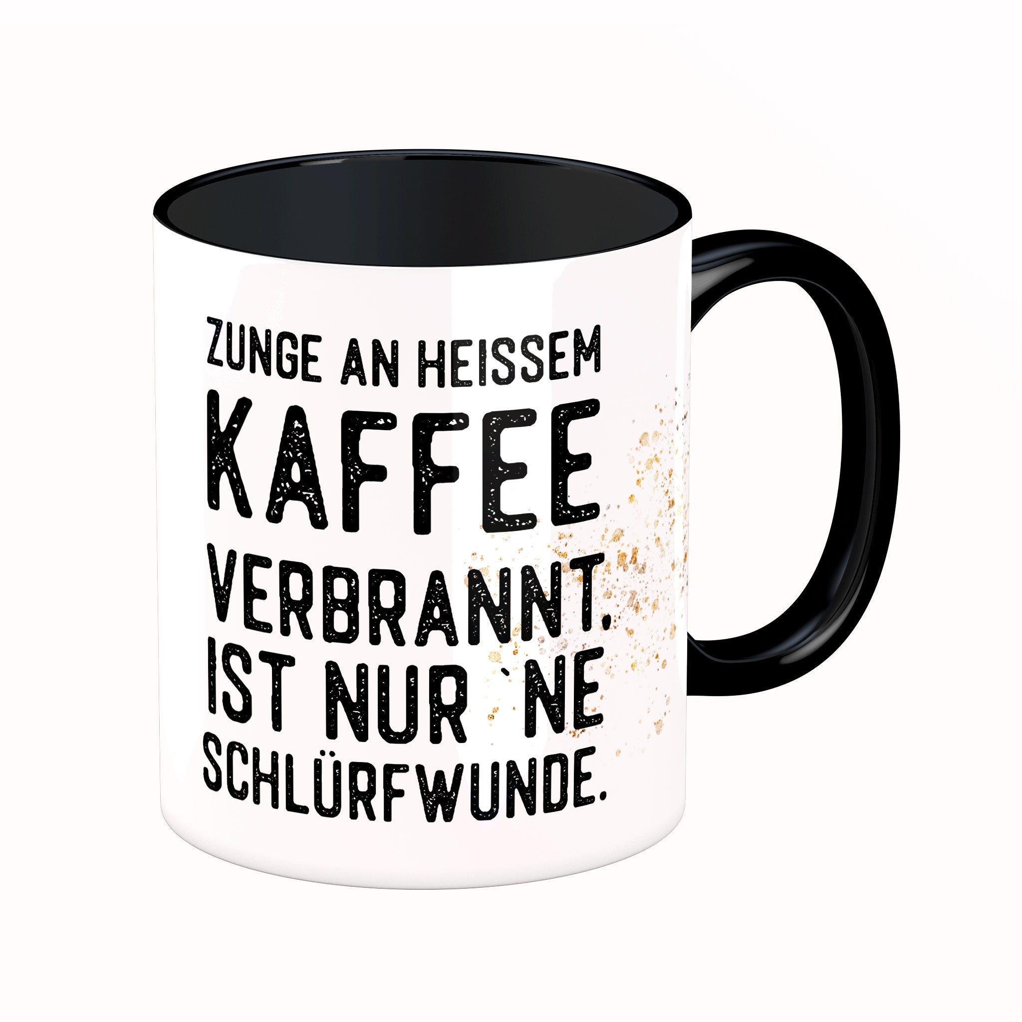 Tasse mit Spruch: Zunge an heißem Kaffee verbrannt ... – Engelchen ...